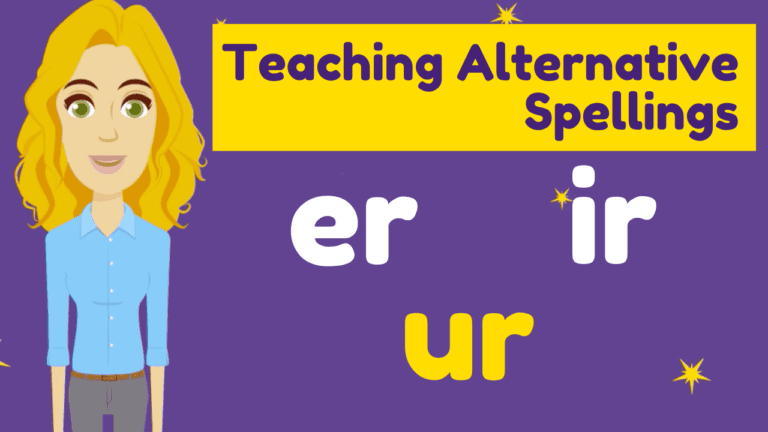 Spelling alternatives for or phonics