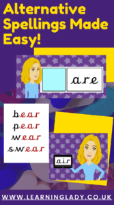 Helping children with Spelling AIR Phonics Words