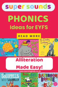 6 fun eyfs phonics ideas for developing alliteration in nursery